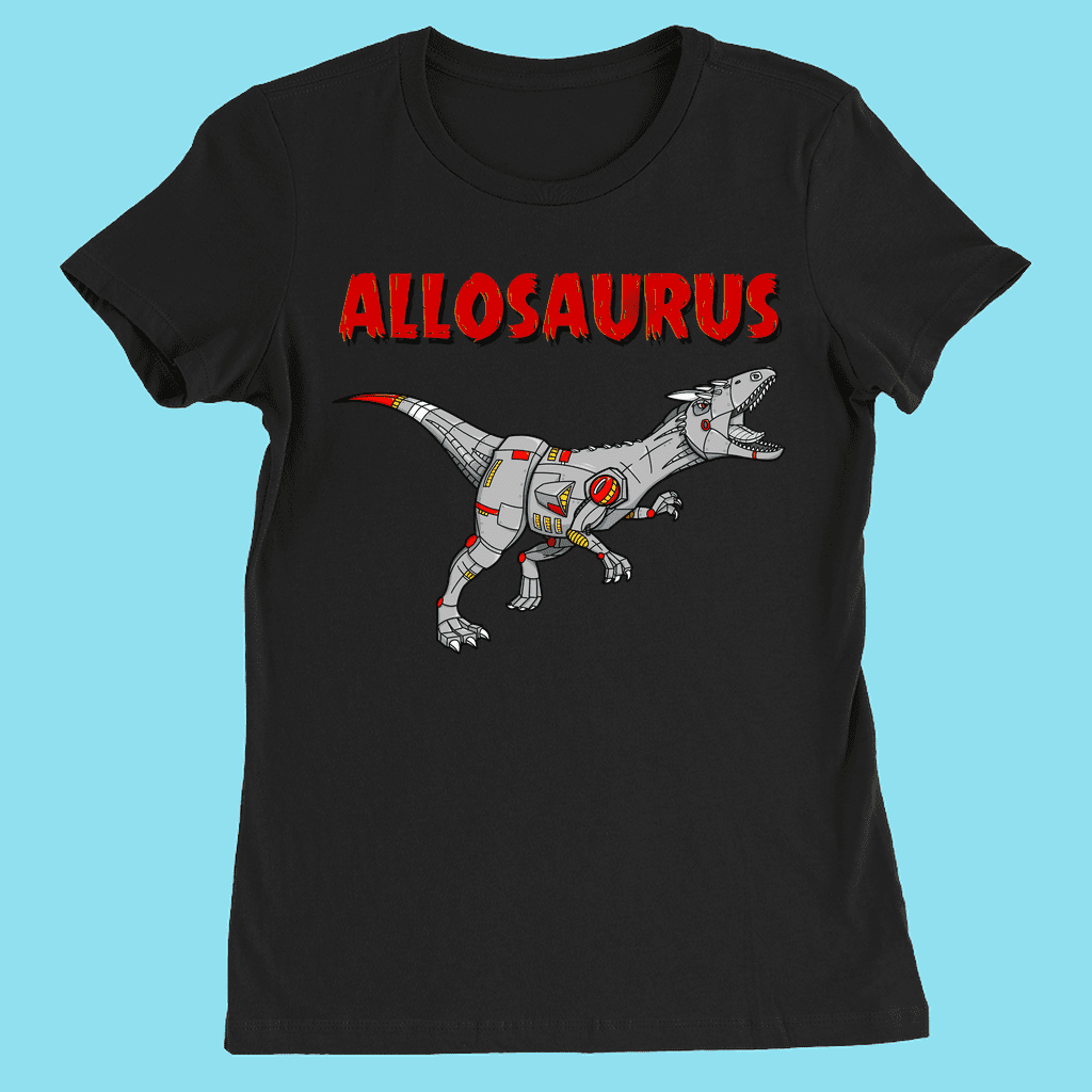 Women Robot Allosaurus T-Shirt Jurassic Studio