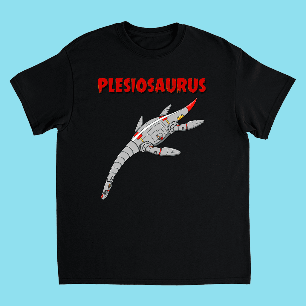 Kids Robot Plesiosaurus T-Shirt Jurassic Studio