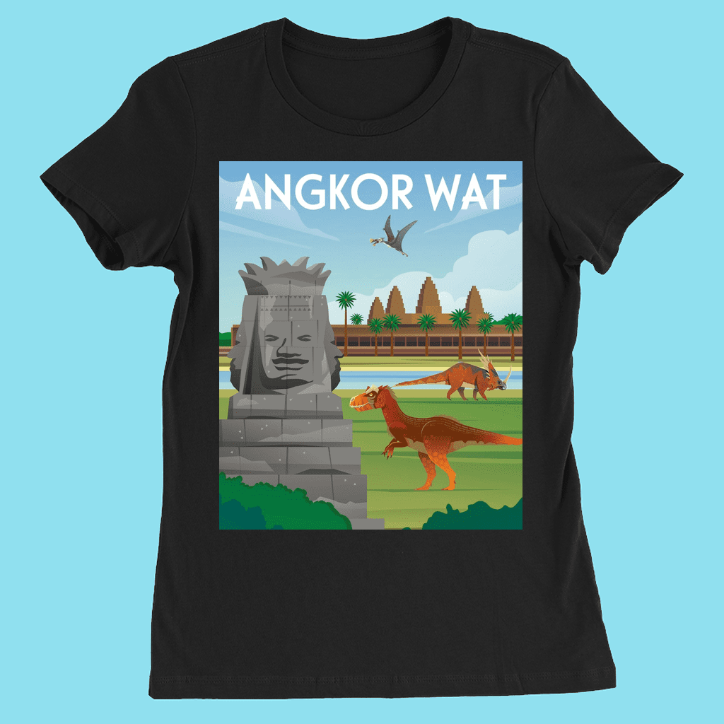 Women Angkor Wat T-Shirt Jurassic Studio